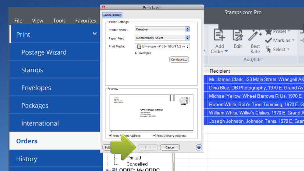 How To Print Multiple Envelopes